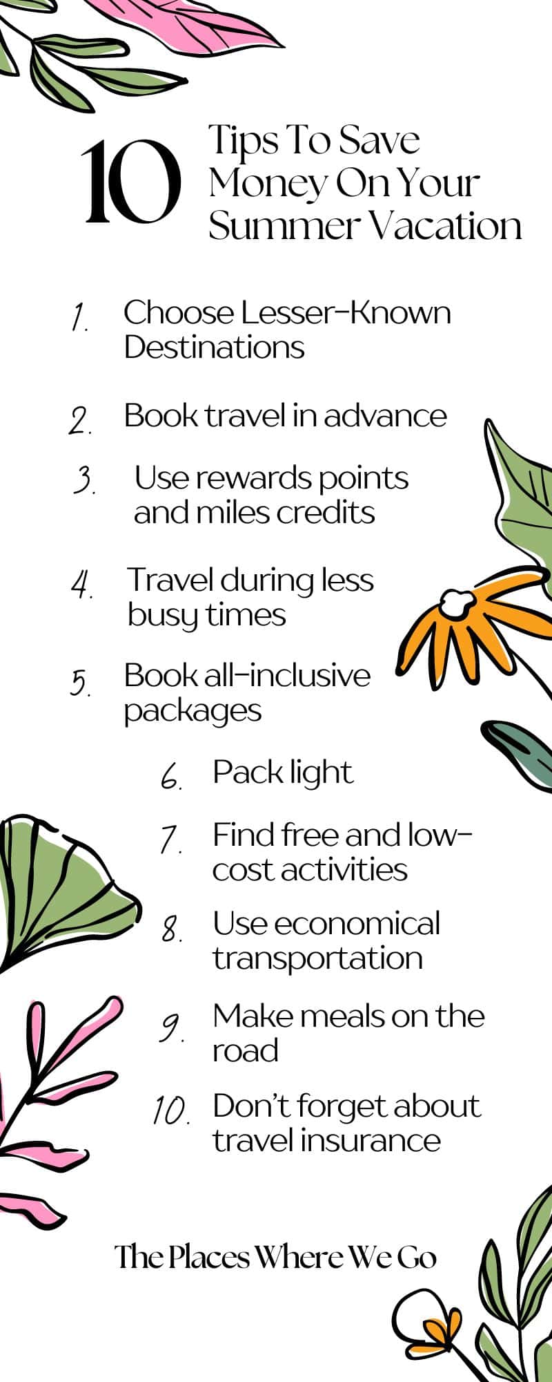 How To Save Money On Your Summer Vacation – 10 Top Tips